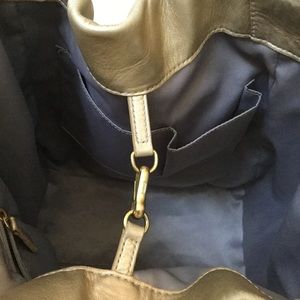 Coach | Bags | Fabulous Large Brushed Gold Woven Leather Coach | Poshmark